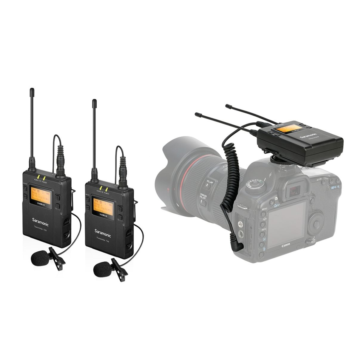 Prisegami mikrofonai x2 Saramonic - www.pixelhub.lt